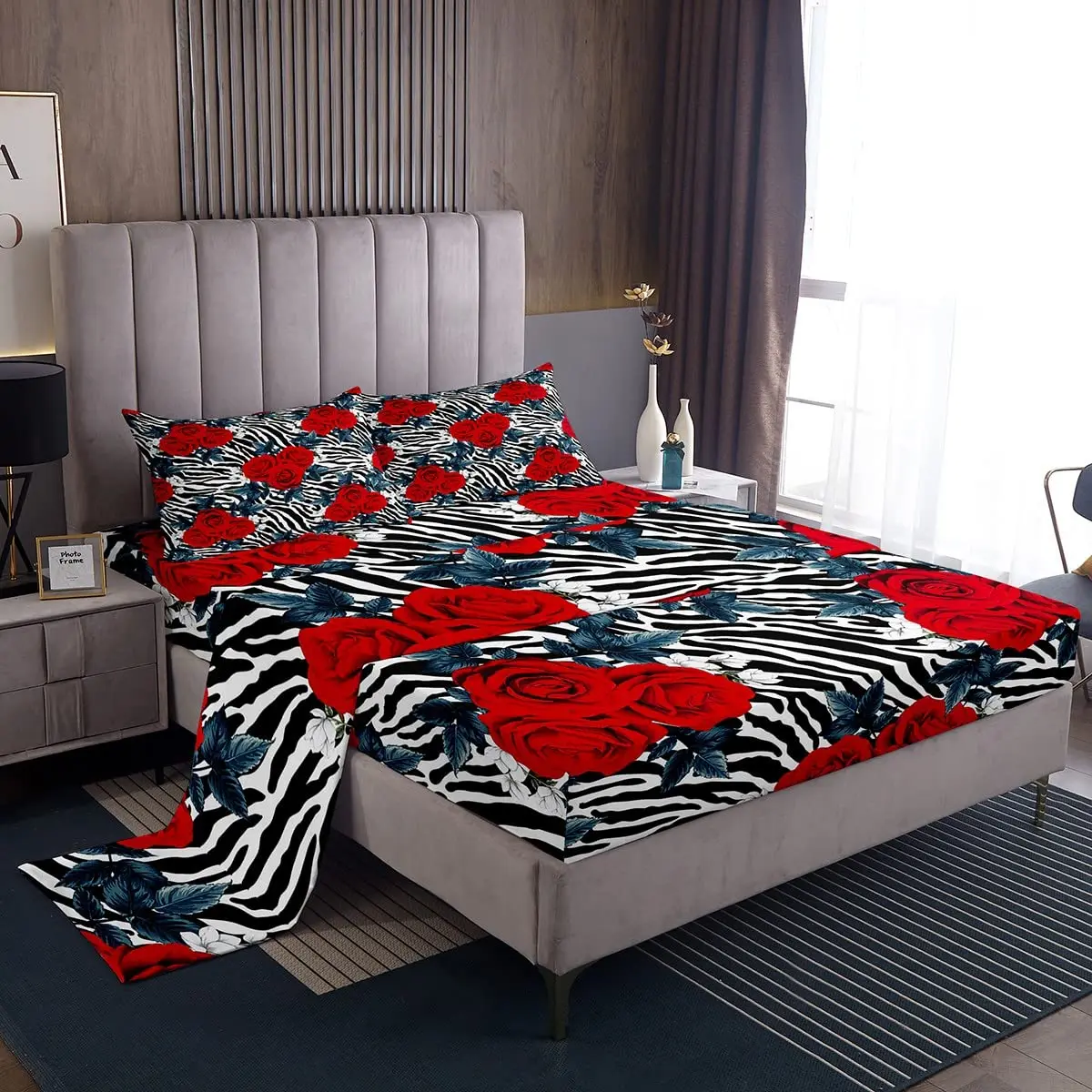 Purple Zebra Stripes Bedding