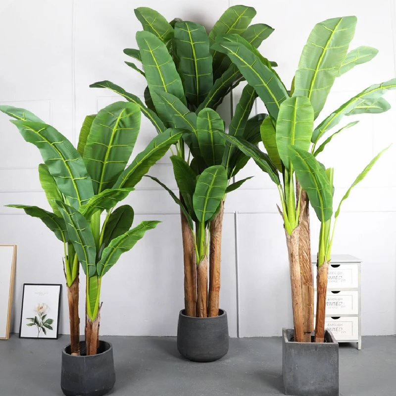 Large-Artificial-Banana-Tree-Potted-Banana-Tree-Tropical-Plants-Bonsai ...