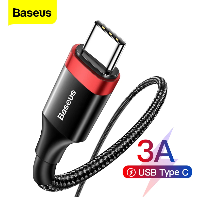 Baseus usb tipo c cabo de carregamento rápido carregador usbc typec ...