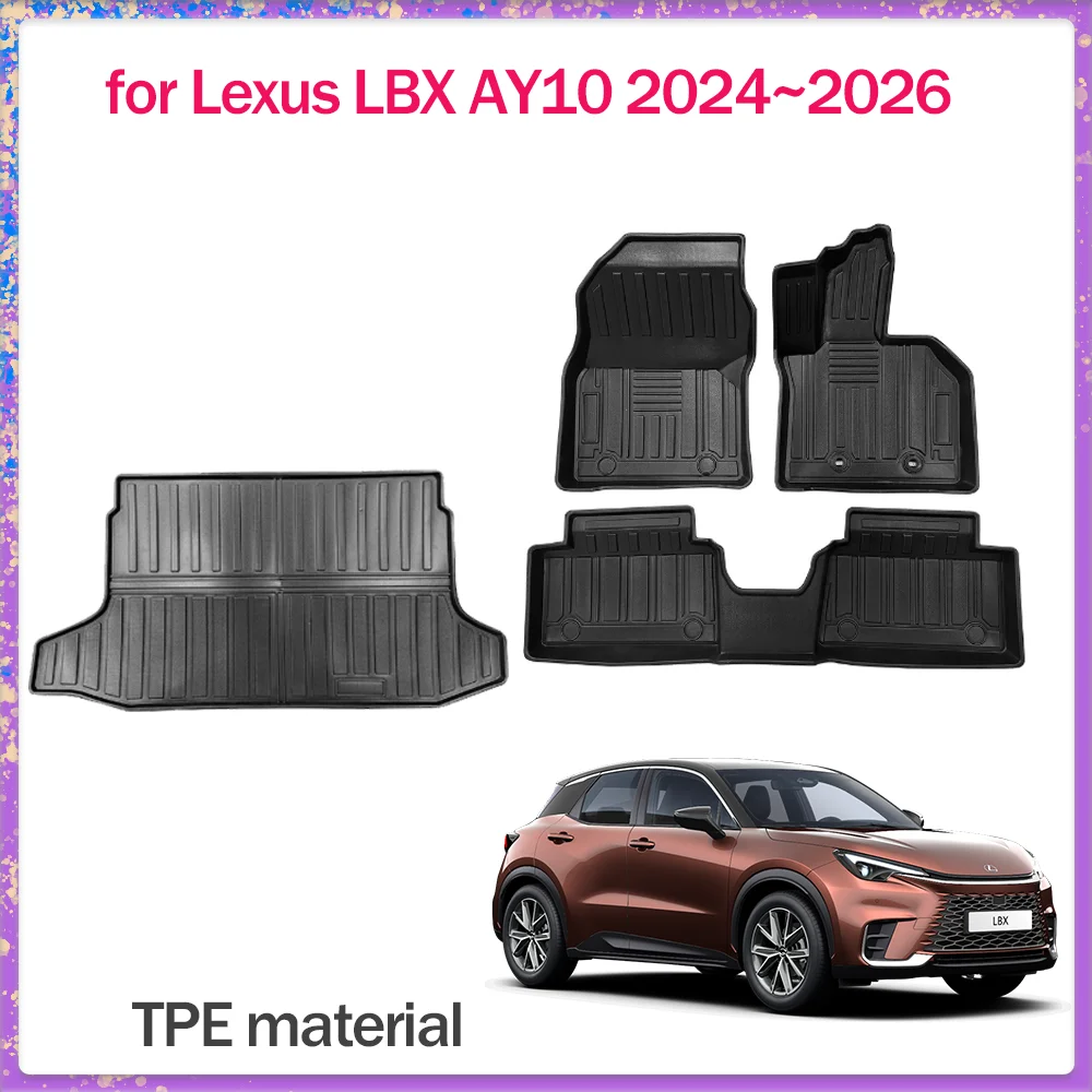 Car Floor Mat for Lexus LBX AY10 2024~2026 2025 TPE Foot Interior Liner ...