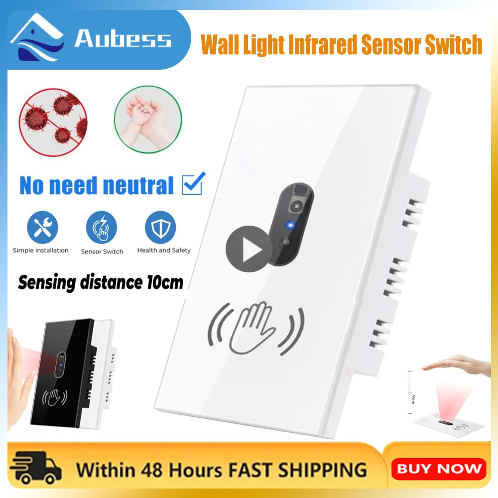 Interruptor-inteligente-de-luz-de-pared-Sensor-infrarrojo-No-es ...