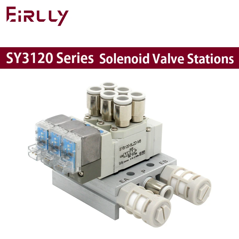 SMC type SY3120 Solenoid valve combination Single electronically controlled cylinder control ...