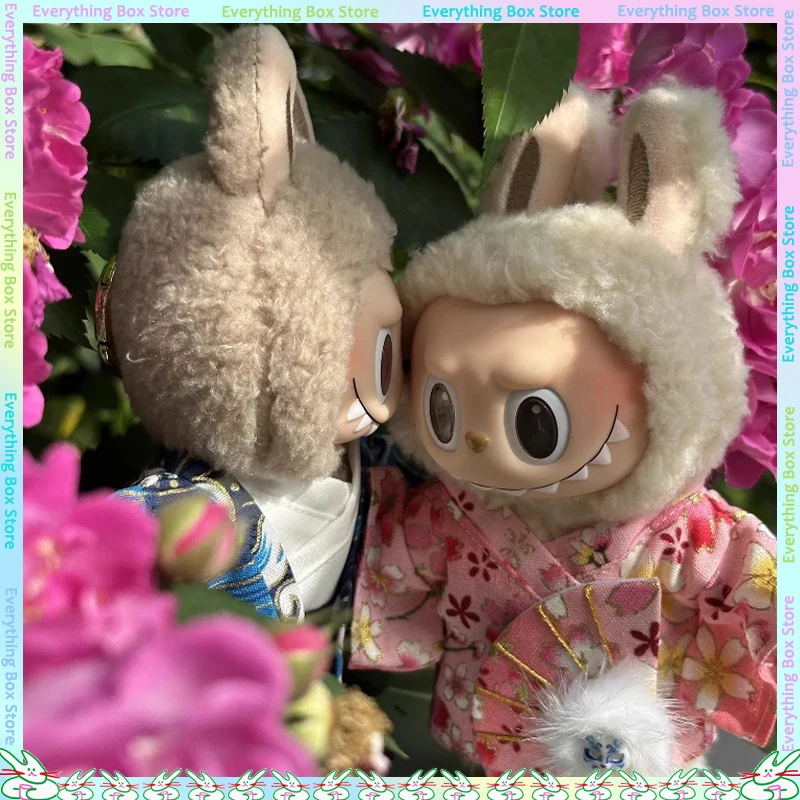 Japanese Style Doll Kimono Set For 15/17cm Labubu V1 V2 Dolls ...