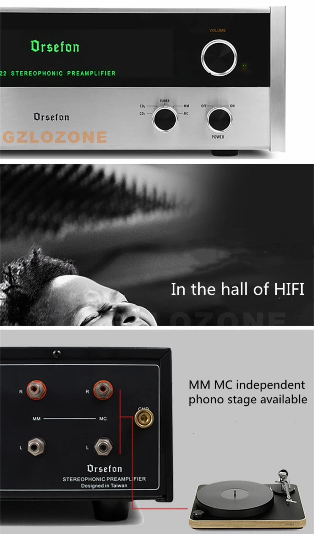 Clone Mcintosh C22 12AX7/12AT7 Tube Preamp XLR/RCA/Phono MM MC Phono ...