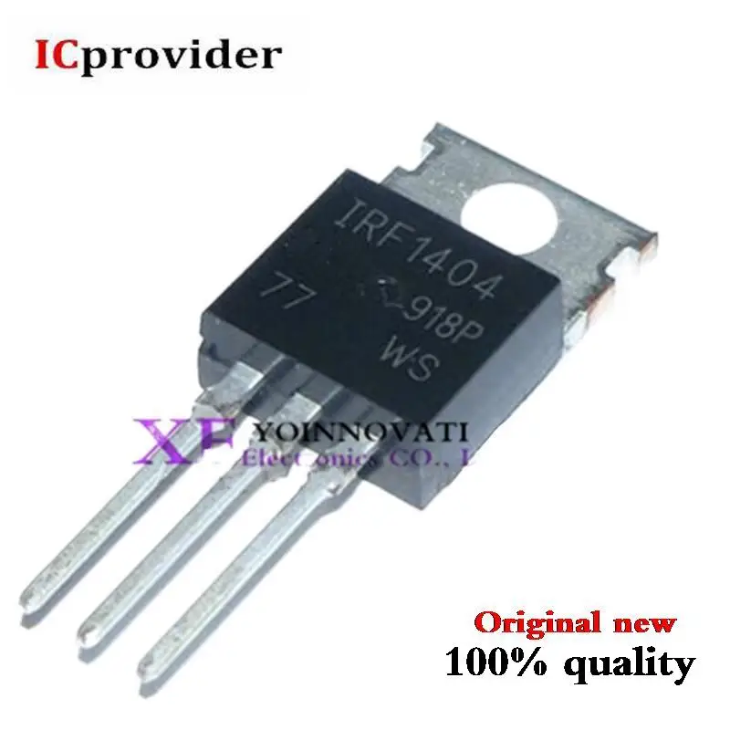 10pieces / Lot Irf1404pbf Irf1404 1404 Mosfet N-ch 40v 75a To-220ab ...