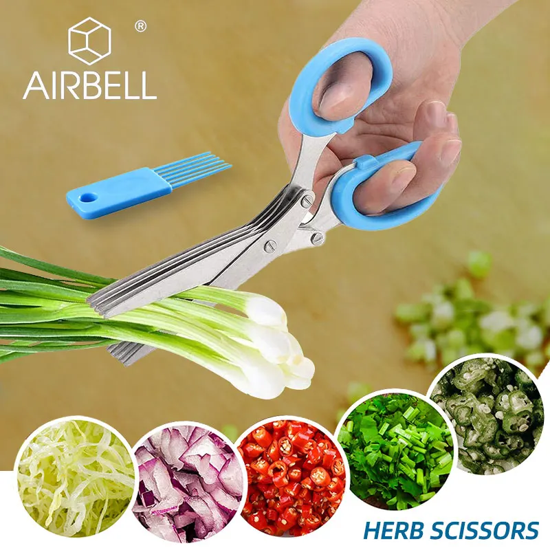 Kitchen-Scissors-5-Layers-Stainless-Steel-Knife-Multifunctional ...