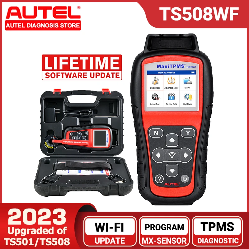 2023 Autel MaxiTPMS TS508WF Scanner TPMS Diagnostic Tools MX-sensors Programing, TPMS Relearn ...