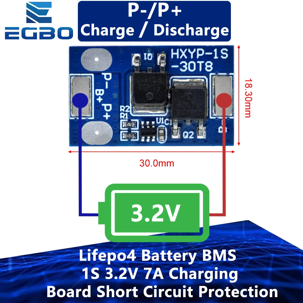 Lifepo4-Battery-BMS-1S-3-2V-7A-Charging-Board-Short-Circuit-Protection ...