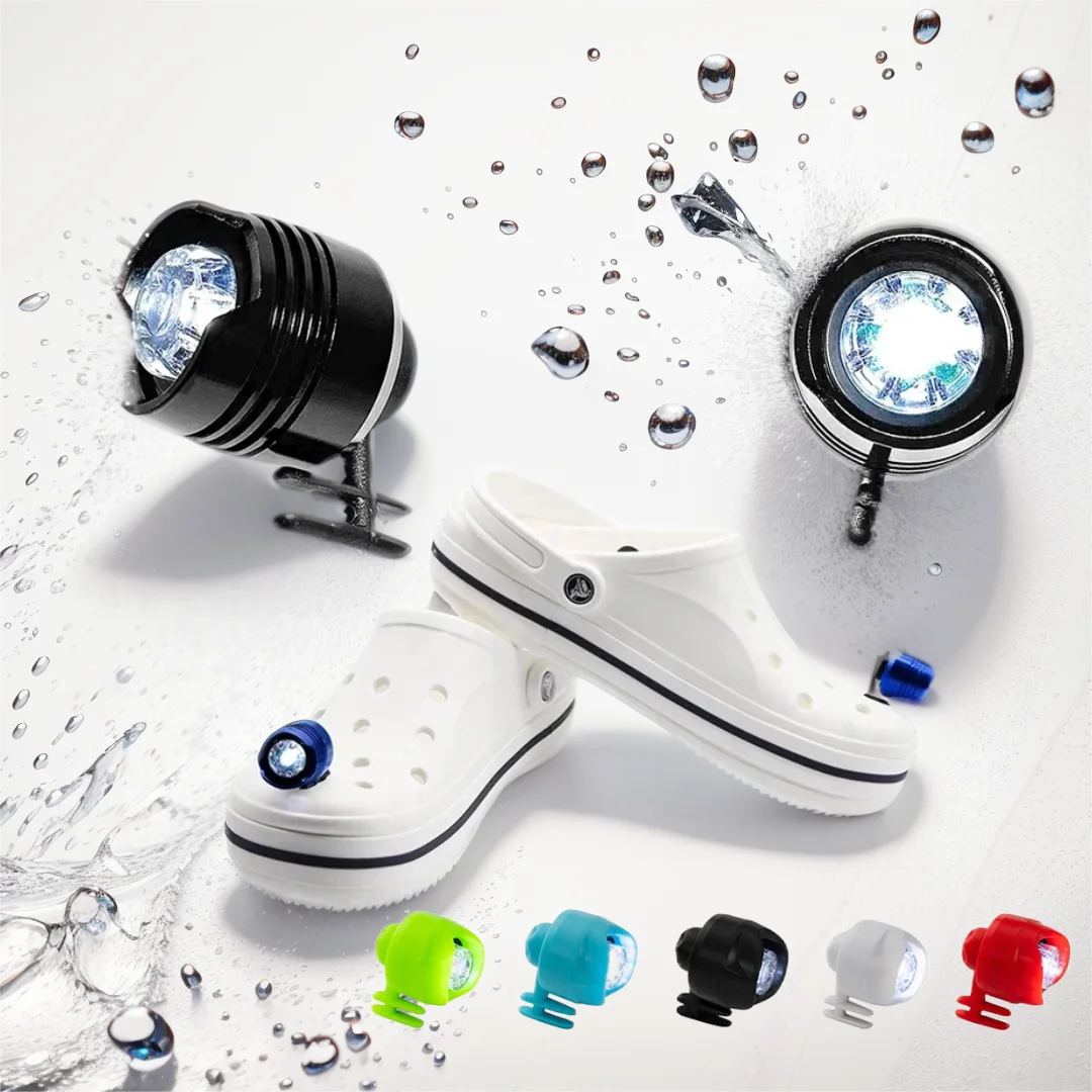 Imperme-vel-LED-Crocs-Far-is-Luzes-engra-adas-Outdoor-Night-Running ...