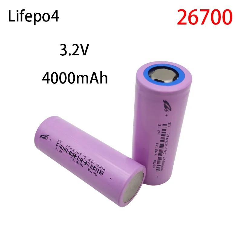 3-2V-4000mAh-26700-LiFePO4-rechargeable-battery-DIY-suitable-for-LED ...