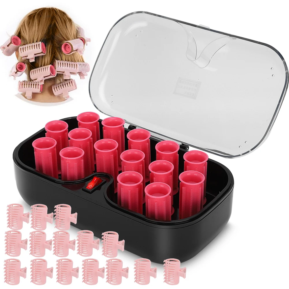 15pcs Electrci Hair Perm Rods Hair Curler Roller 30mm with Hair Clips ...