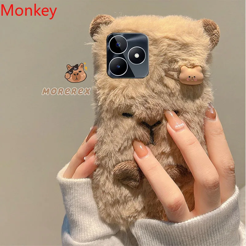 Ins-Korean-Cute-3D-Capybara-Soft-Case-For-OPPO-Realme-C55-C53-C35-C30 ...