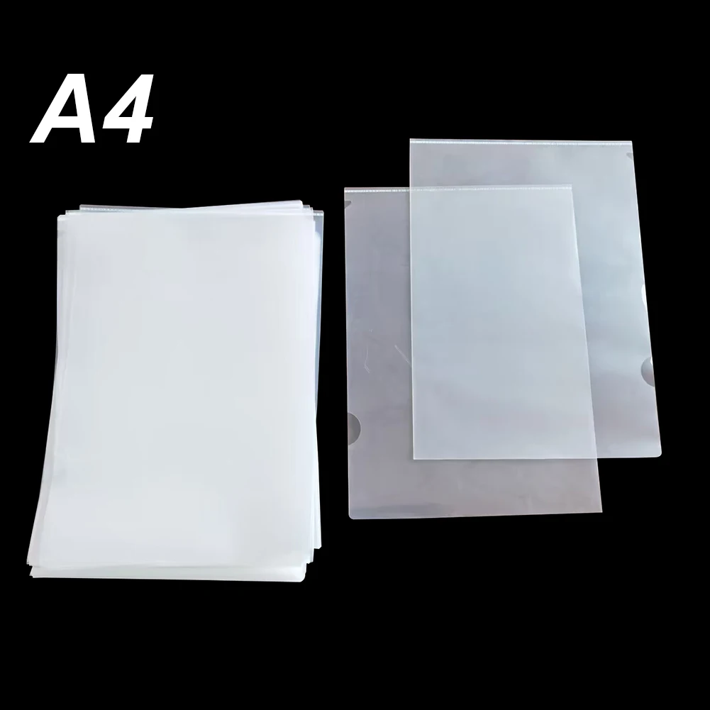A4-12-Pcs-Folder-L-shaped-Single-Clip-File-Protection-Sleeve ...