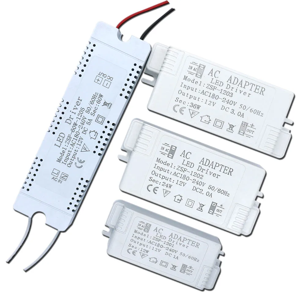 AC240-To-DC-12V-LED-Driver-Lighting-Transformer-6W-12W-18W-24W-36W-48W ...