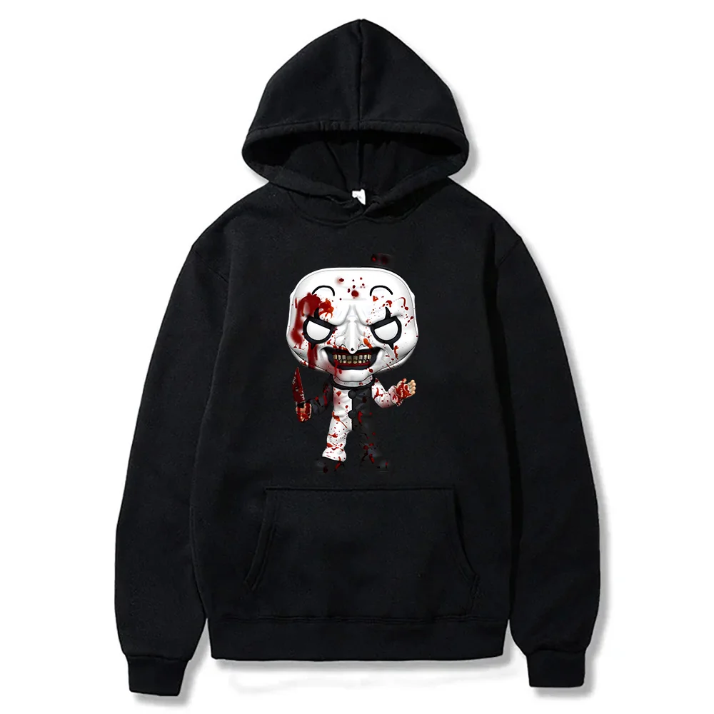 Horror Movie Terrifier3 Hoodie Art Clown Art Big Head Clothing For ...