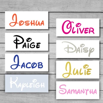 Disney Personalized Vinyl Name Stickers Custom Mickey and Minnie Labels ...