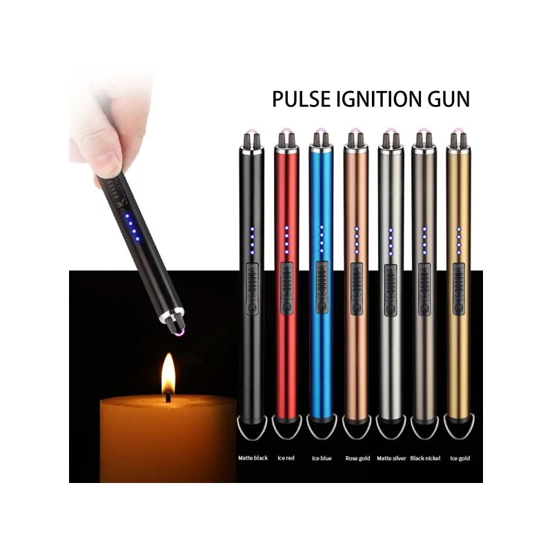 Windproof-Kitchen-Electric-USB-Lighter-Long-Candle-BBQ-Gas-Stove ...