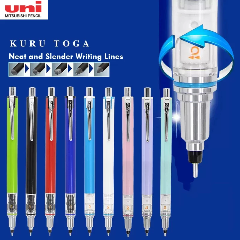 Uni Rotary Mechanical Pencil Kurutoga Japan Stationery Pipe Slide Model ...