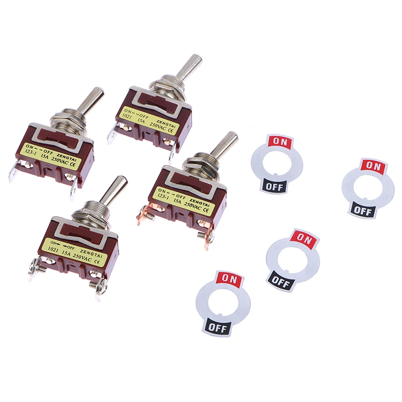 Momentary toggle switch 2pin single side spring return latching on off ...
