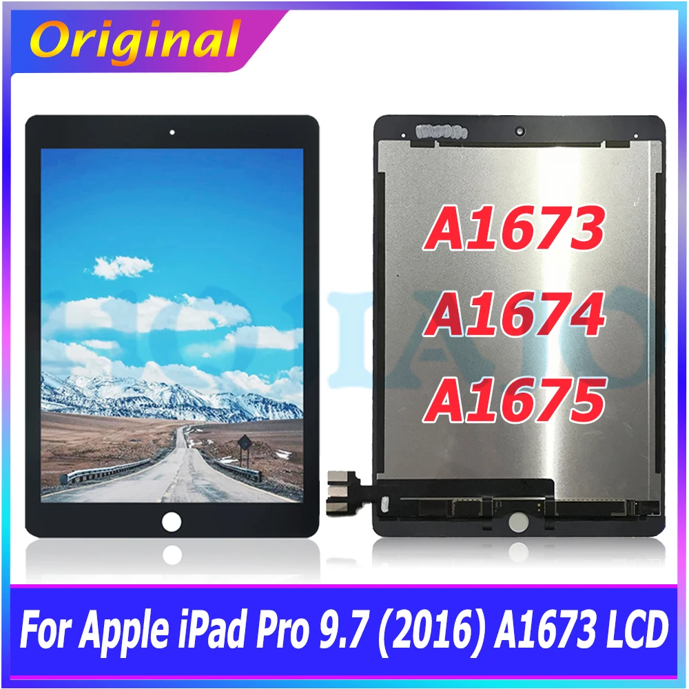 100% Tested LCD For Apple iPad Pro 9.7 A1673 A1674 A1675 Touch Screen ...