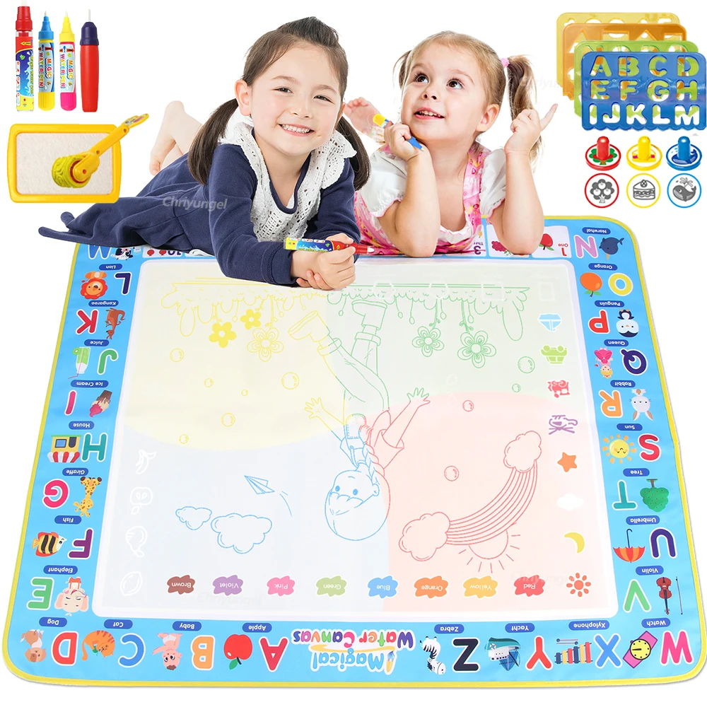 100x80CM-Magic-Water-Drawing-Mat-with-Reusable-Magic-Pens-Drawing-Board ...