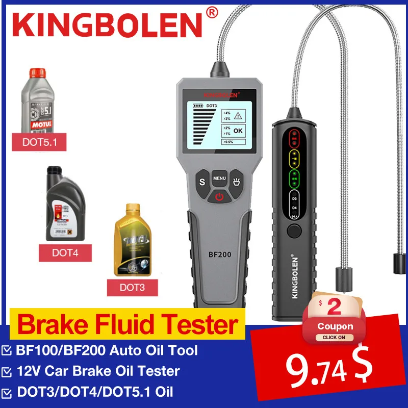 Bf100 Vehicle Automotive Brake Fluid Tester Digital Brake Fluid Check ...