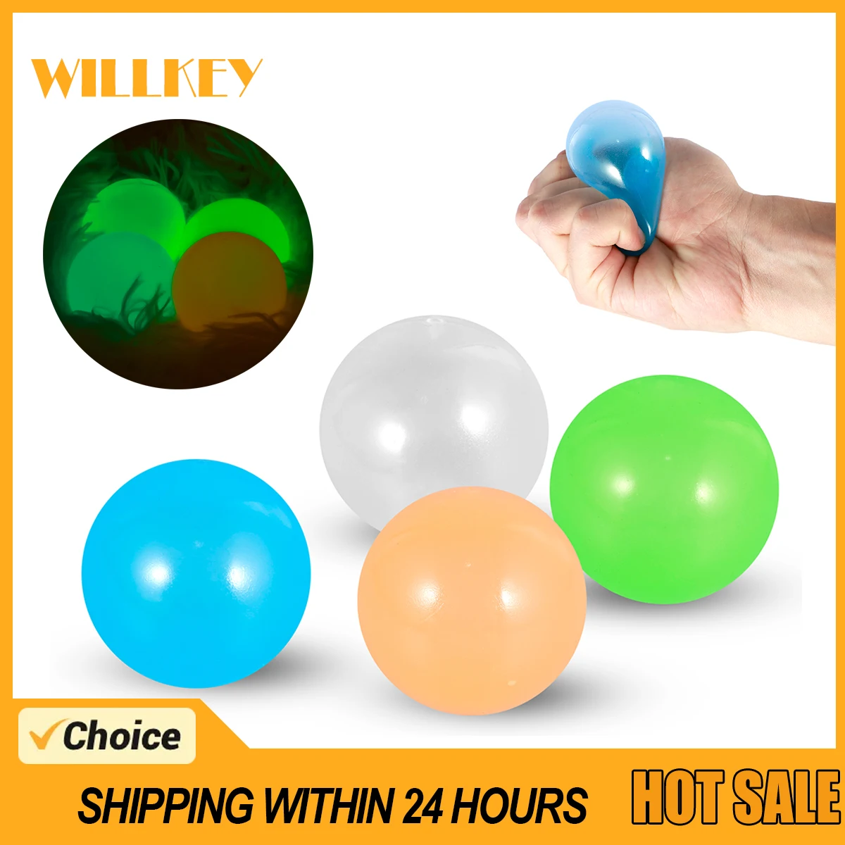 4PCS-Glow-in-The-Dark-Ceiling-Balls-Stress-Relief-Glowing-Balls-Soft ...