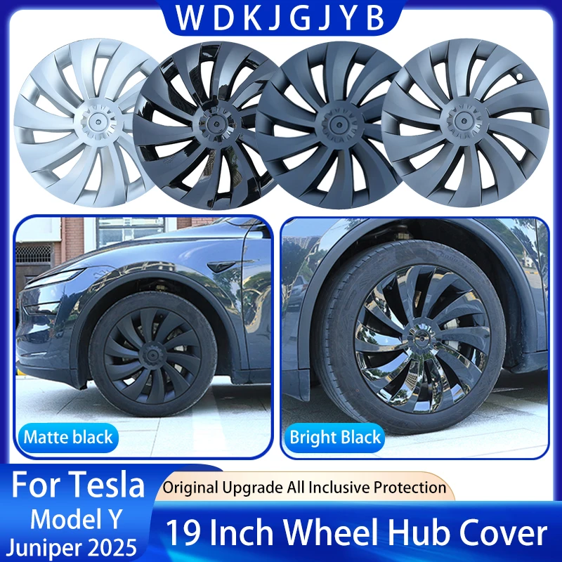4PCS 19 Inch Wheel Cap For Tesla Model Y Juniper 2025 Automobile ...