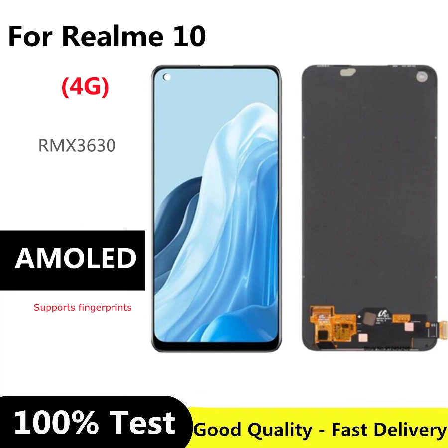 6.4 "AMOLED Para OPPO Realme 10 4G RMX3630 LCD Display Touch Screen ...