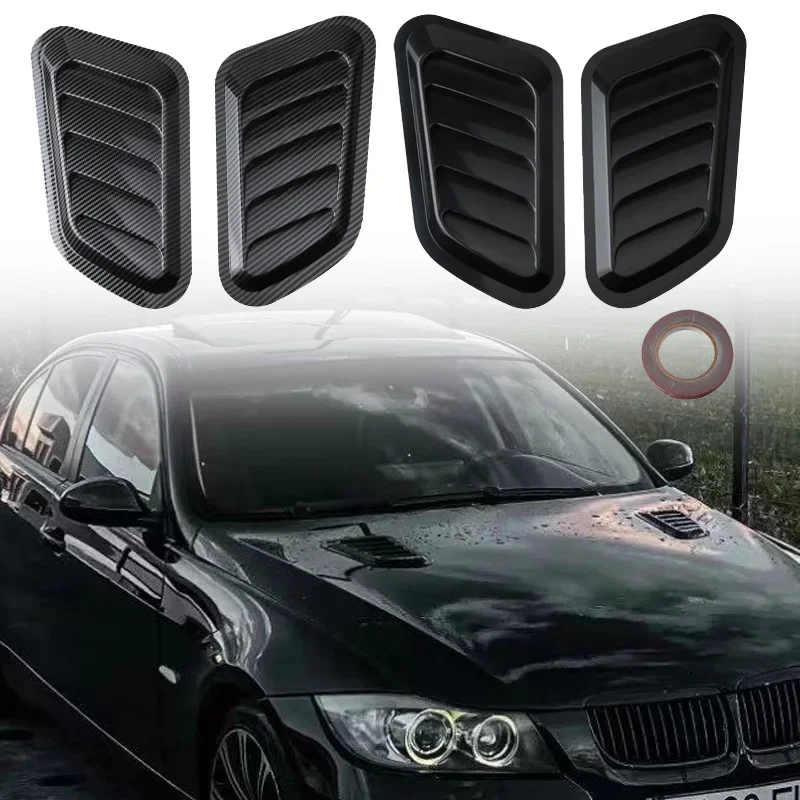 1Pair Car Hood Decoration Realistic Air Outlet Design Simulation Air ...