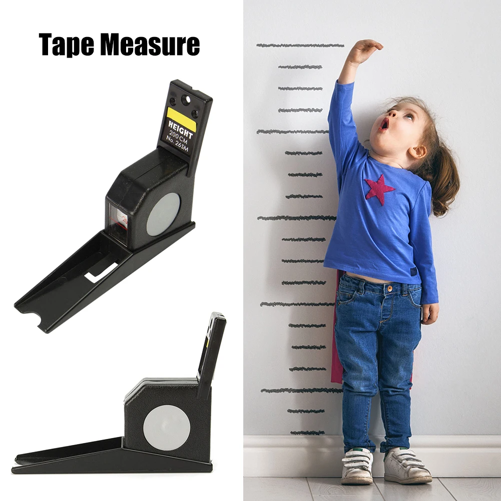 2m Body Growth Stature Altimeter Wall Mounted Retractable Tape Measure ...