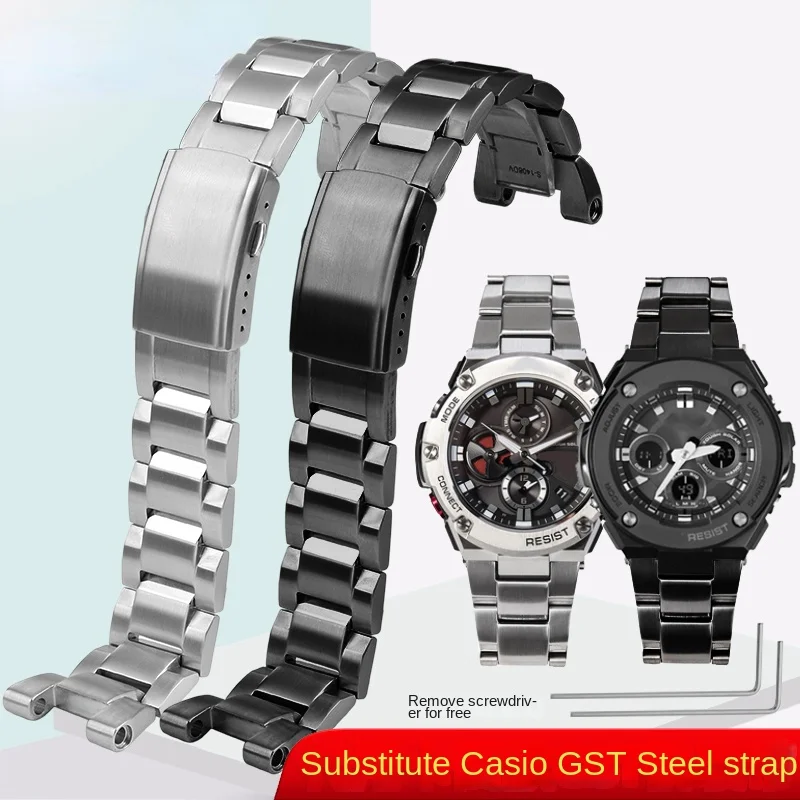 Bracelet de montre Casio g shock, en métal, en acier inoxydable, S100D ...