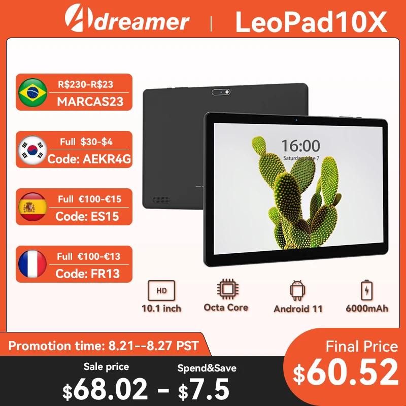 Adreamer-Tablet-LeoPad10X-Tab-10-1-inch-1280x800-IPS-Android-11-4GB-RAM ...