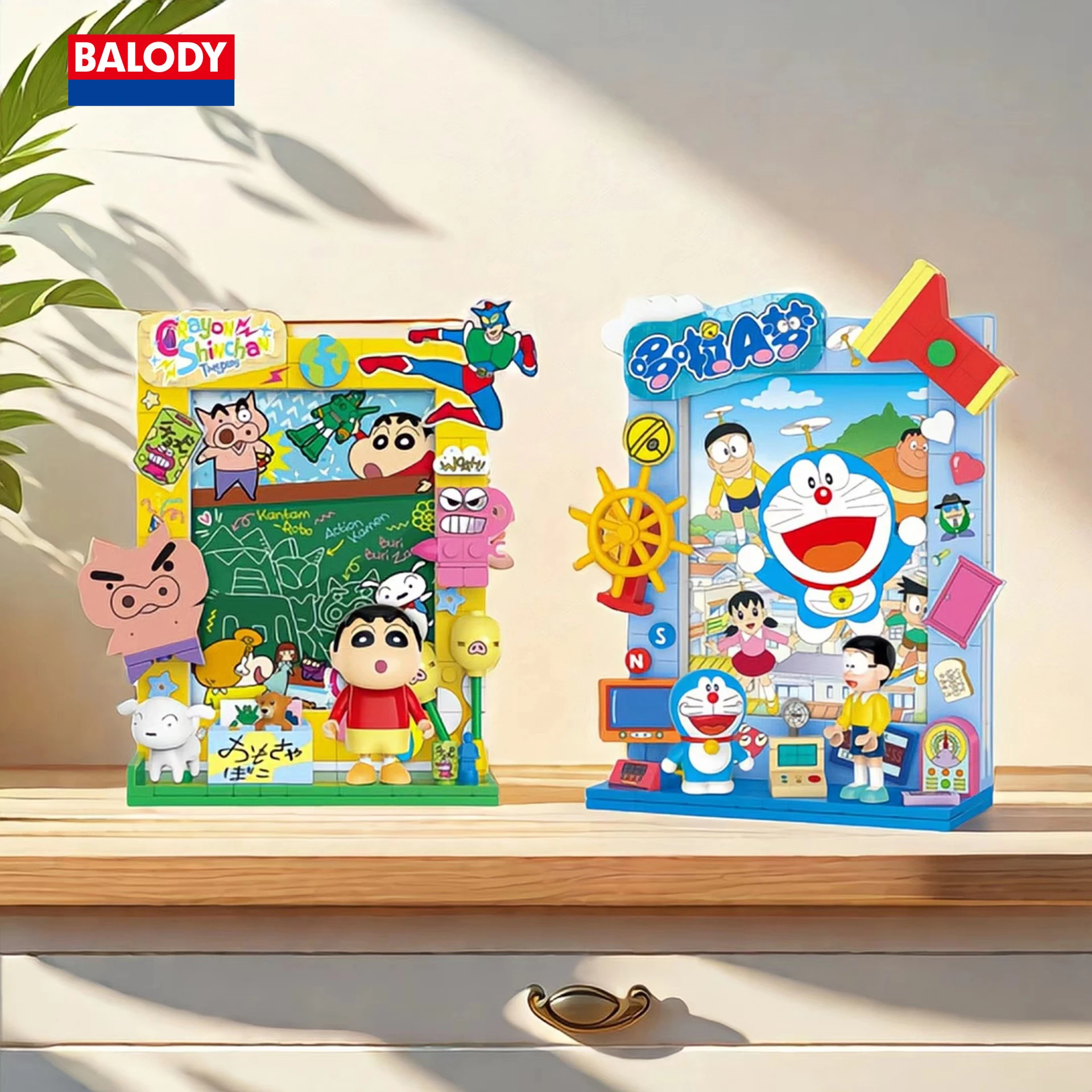 Crayon-Shin-Chan-Doraemon-Building-Blocks-Puzzle-Bricks-Model-Picture ...