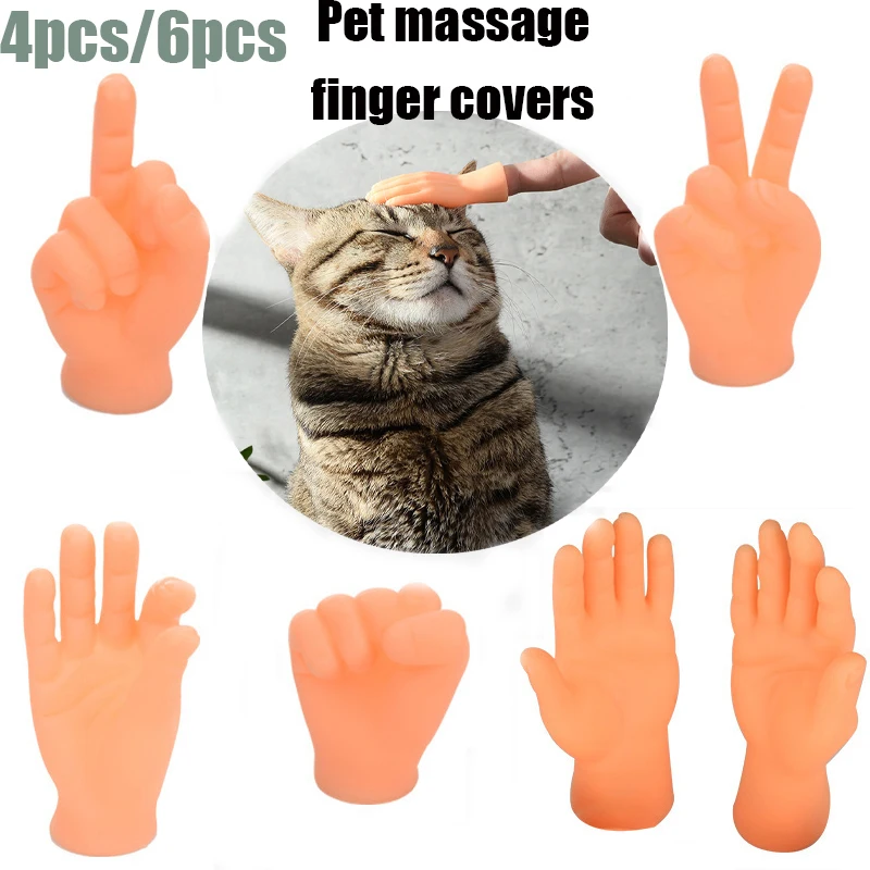 6Pcs-Set-Cat-Interactive-Funny-Gesture-Toys-Mini-Multi-Style-Teasing ...