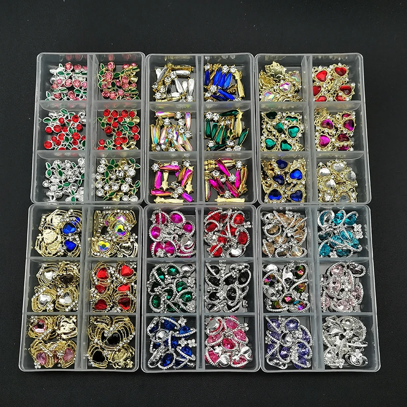 Luxury-Nail-Charms-Rhinestones-Nail-Art-Heart-Planet-Gems-Alloy-Diamond ...