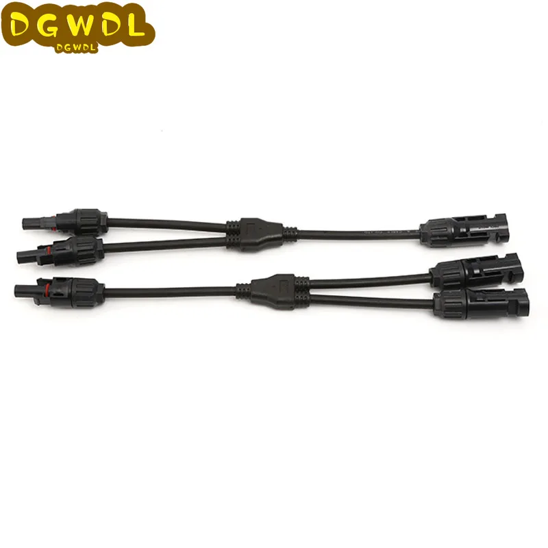 1-Pair-2-in-1-adapter-Solar-Panel-Adaptor-Cable-connector-Y-type-three ...