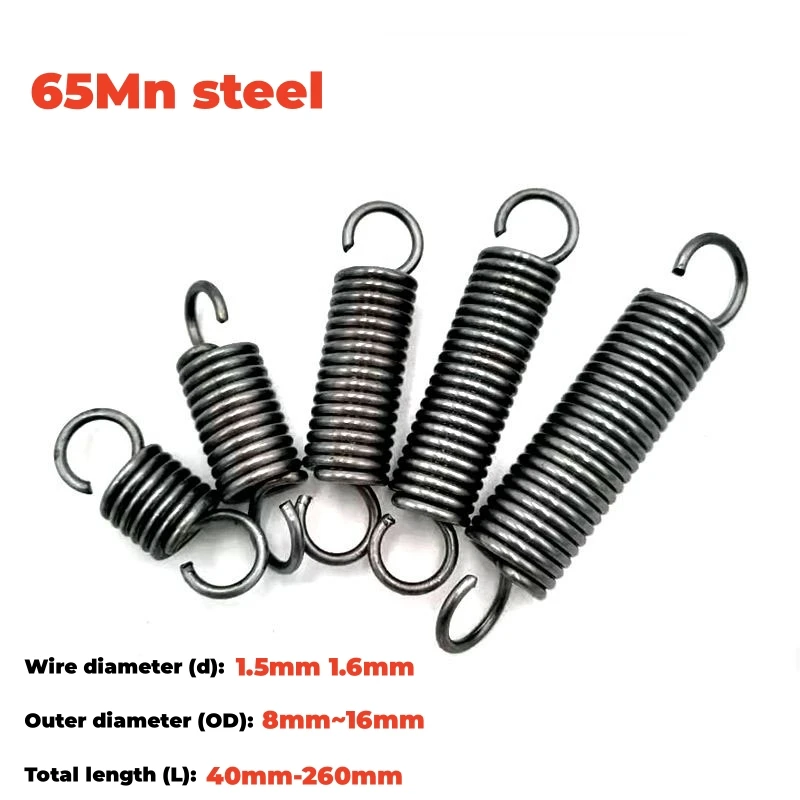 1pcs-Open-Hook-Tension-Spring-Coil-Extension-Spring-Draught-Spring-Wire ...