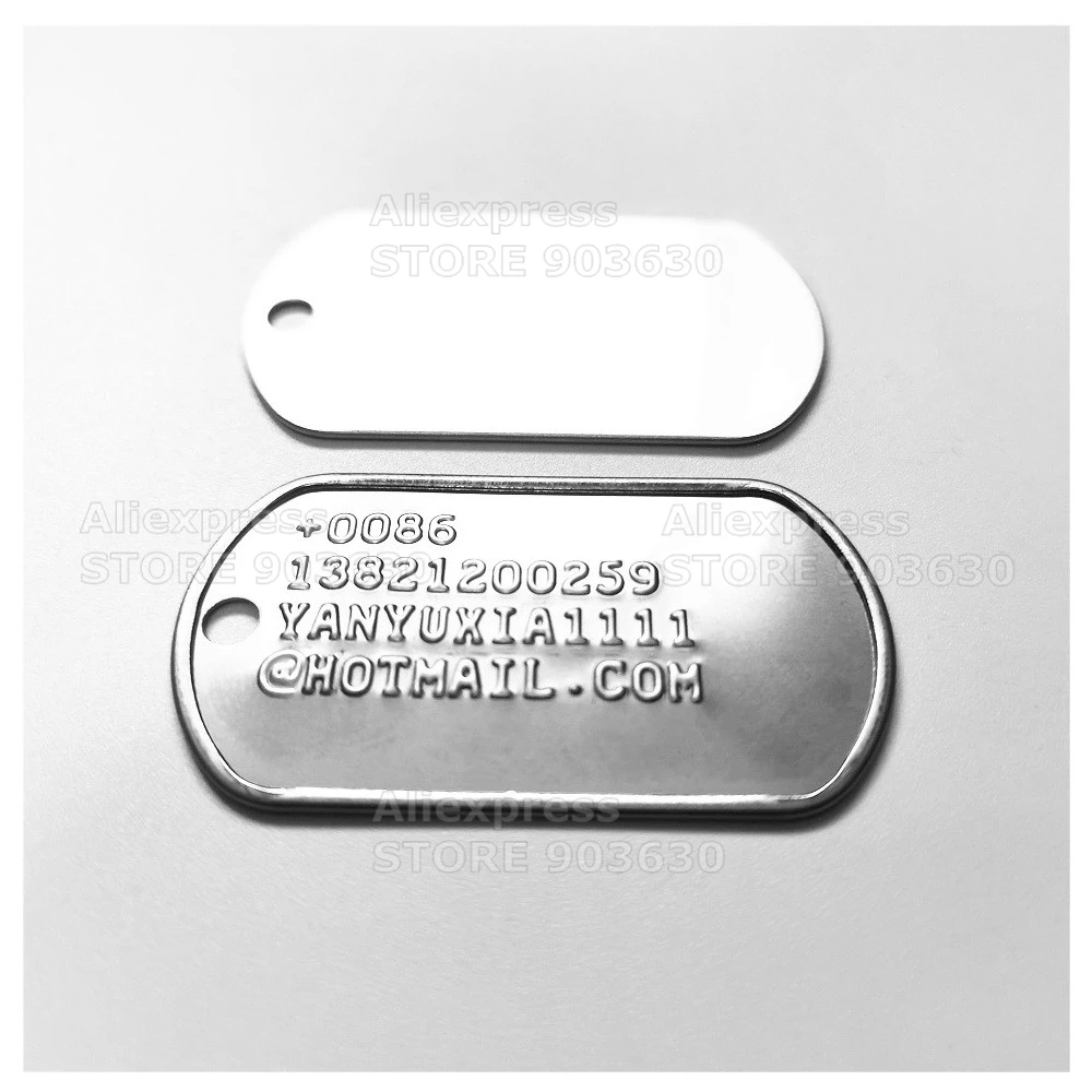 Blank Military Dog Tags