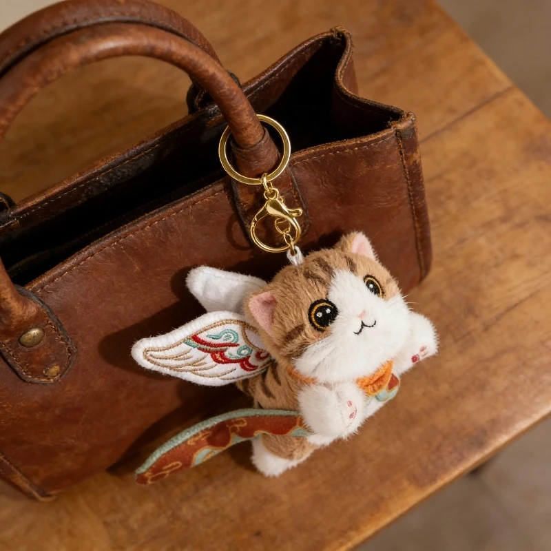 Chinese Style Cute Plush Keychain Dunhuang Flying Cat Nine Colored Deer ...