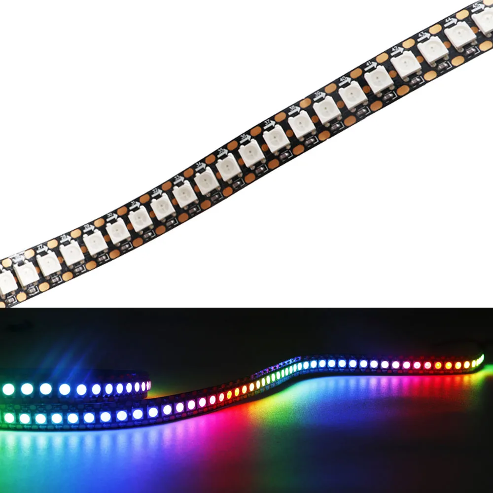 Tira-de-luces-Led-direccionable-IC-Smart-144-RGB-1-3M-WS2812B-WS2815 ...