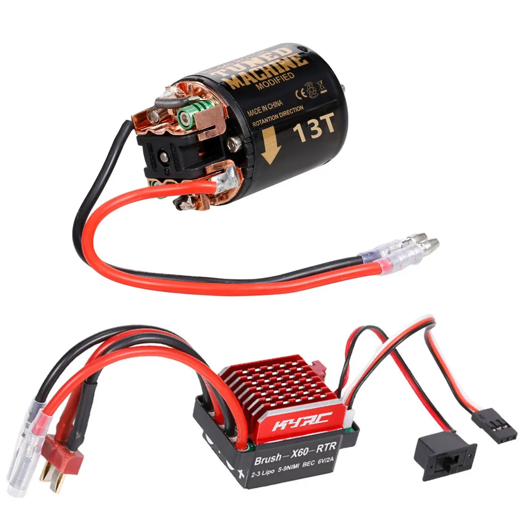 RCXAZ-540-Brushed-Motor-60A-Brushed-ESC-13T-80T-MOTOR-for-1-10-RC ...