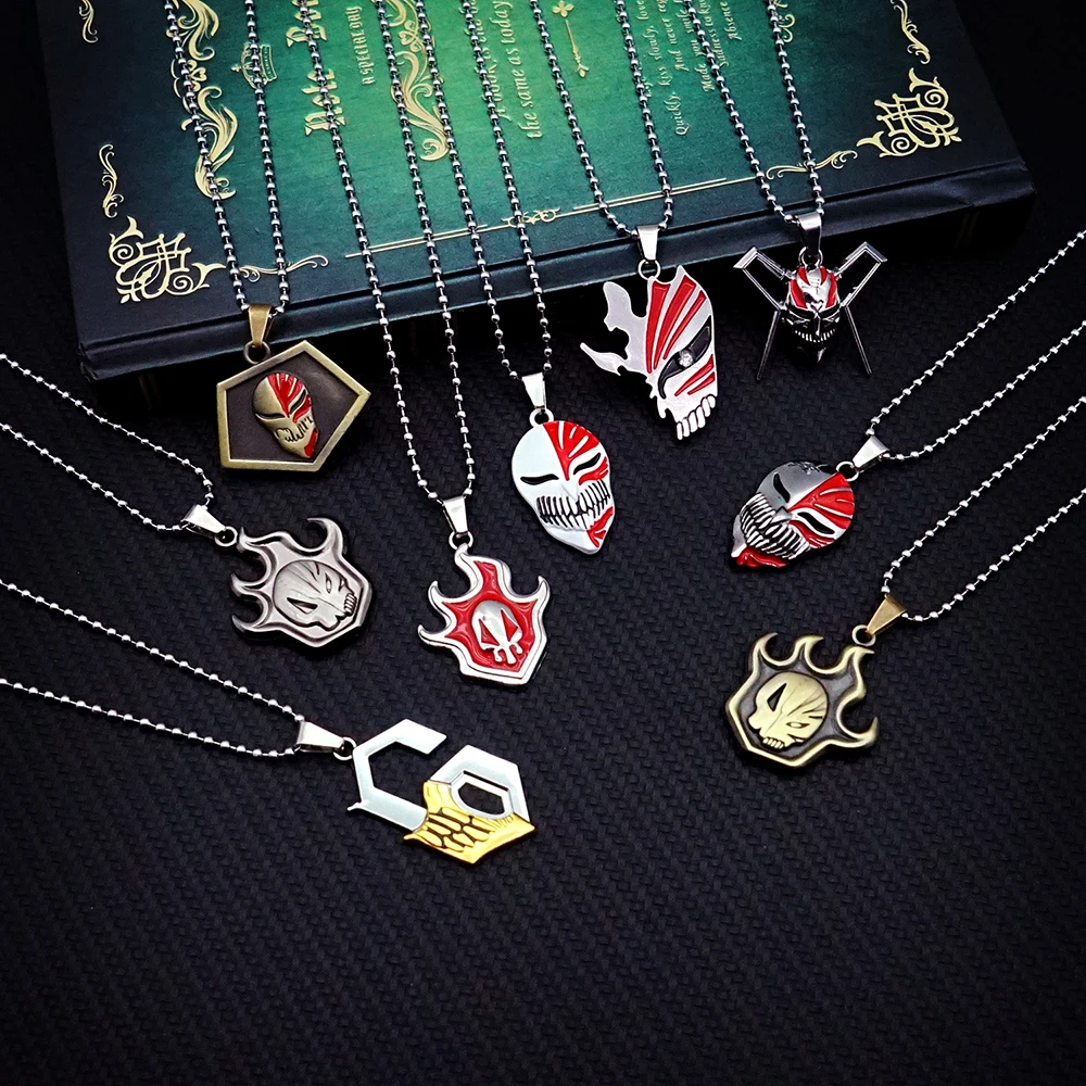 Bleach-Necklace-for-Women-Men-Kurosaki-Ichigo-Metal-Necklaces-Anime ...