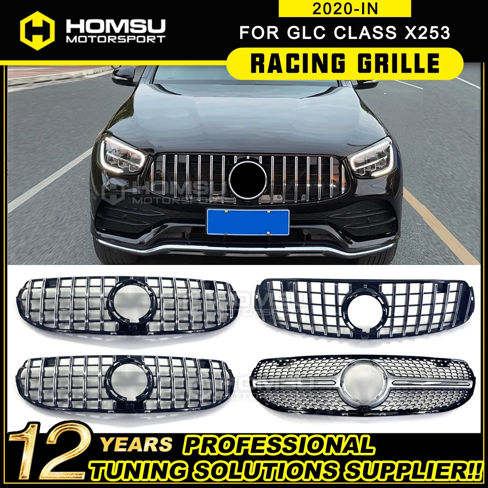 Year 2020 Racing Gt Grill For Glc Class W253 X253 Grille 2020+ Glc ...