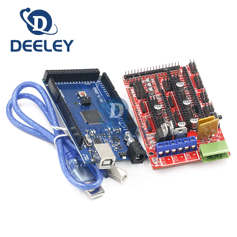 Mega 2560 R3 Mega2560 Rev3 + Ramps 1.4 Controller For Arduino 3d ...