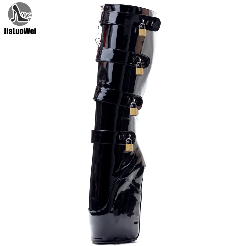 Jialuowei-Fetisch-Ballett-Stiefel-Frauen-18cm-Super-High-Heel-Sexy-Keil ...