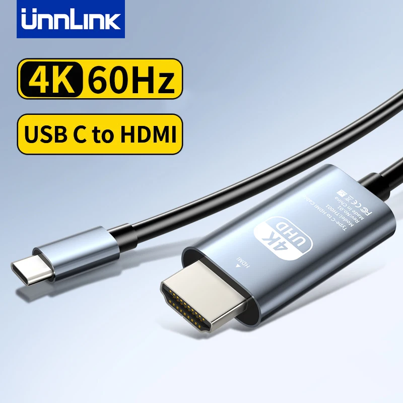 Unnlink-USB-Tipo-C-para-cabo-HDMI-4K-8K-adaptador-laptop-conversor-de ...