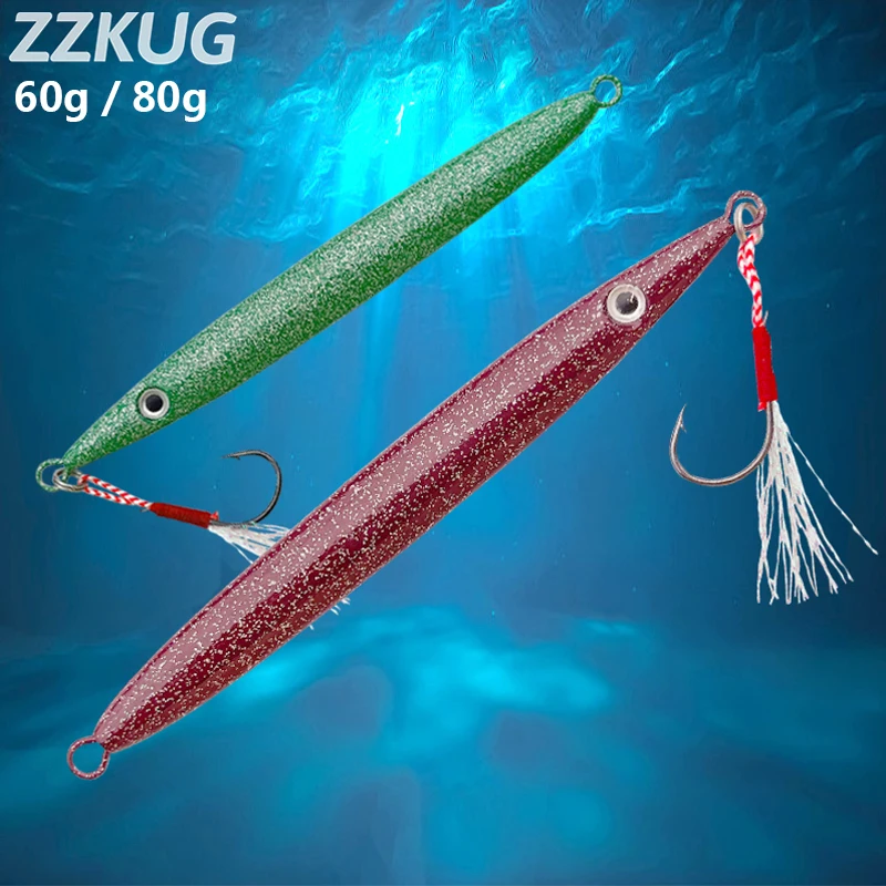ZZKUG-150mm-80g-3D-Eyes-Cast-Metal-Lures-Sizzling-Jig-Spoon-Fishing ...