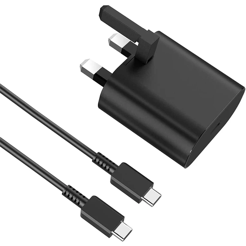 For-Samsung-Charger-USB-C-Adapter-25W-PD-Fast-Charging-UK-Plug-Adapter ...