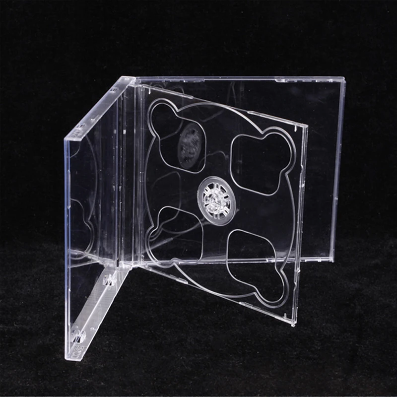 1Pc-Square-Transparent-Bottom-CD-Box-Empty-CD-Case-PP-Plastic-Milky ...